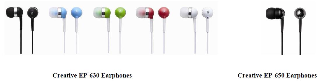 Creative Puts Color To Music With EP-630 And EP-650 Earphones :: News ...