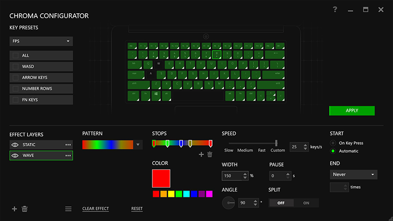 Chroma keyboard: Chroma configurator, per-key LED illumination, and ...