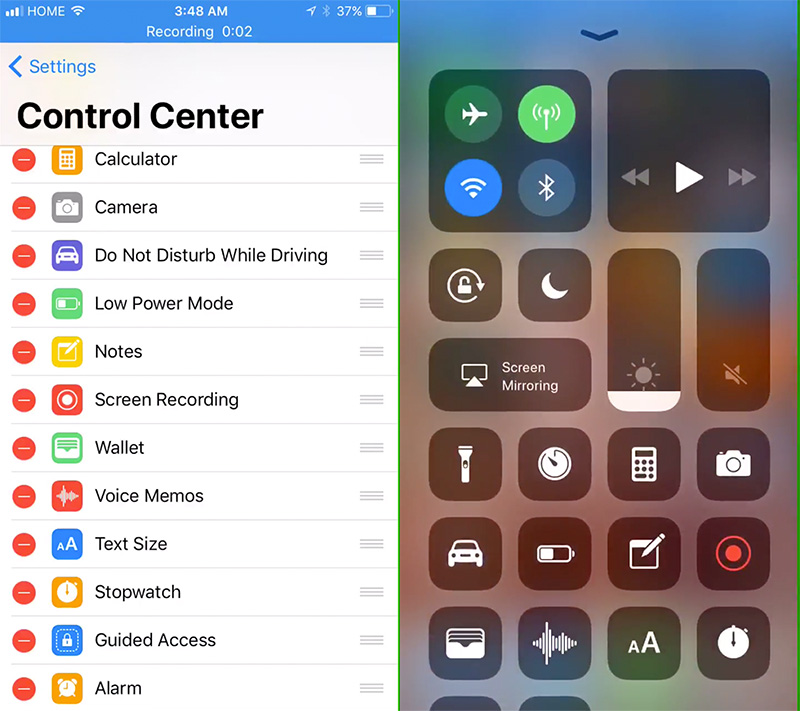 Control Center customization : iOS 11 tidbits that didn't make it to ...
