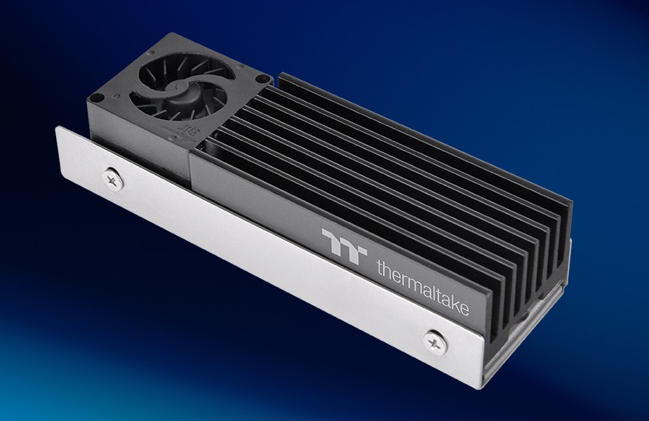 Thermaltake has launched a solid-state drive cooler that comes with an ...