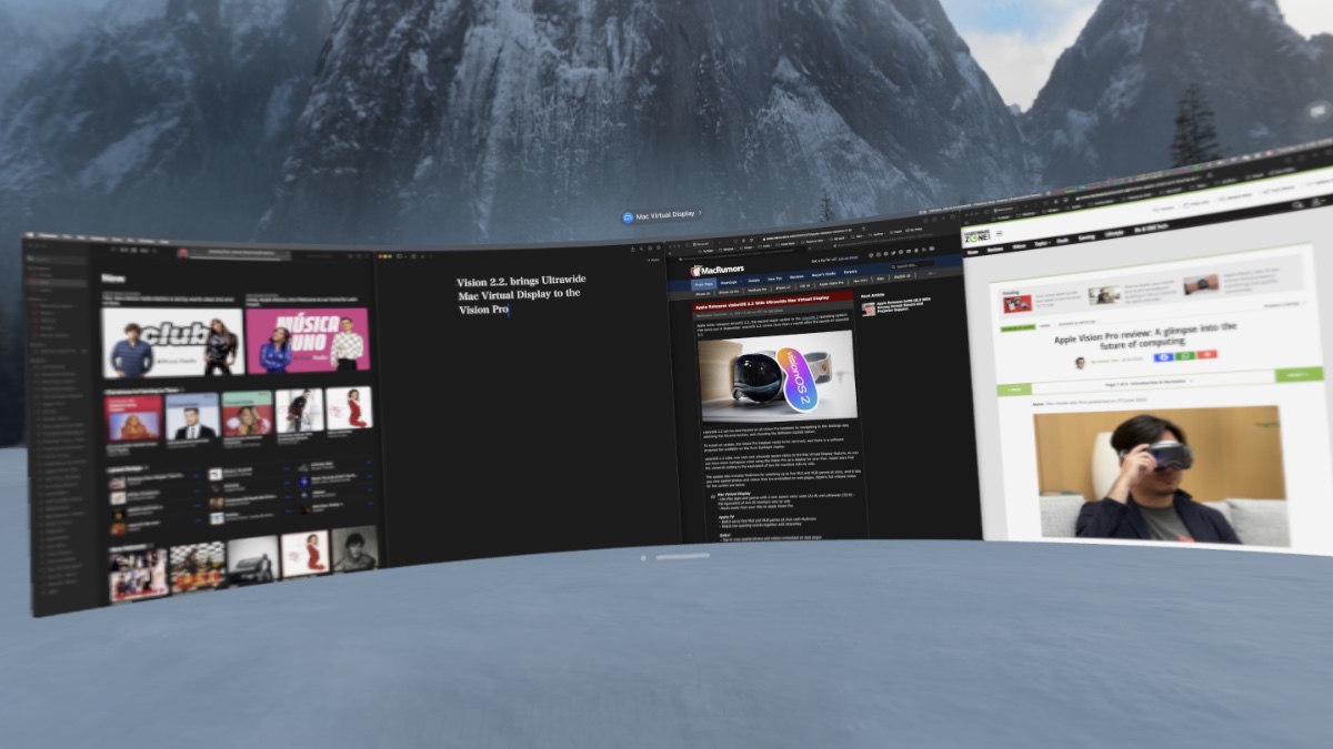 visionOS 2.2 brings Ultrawide Mac Virtual Display upgrade to the Vision ...